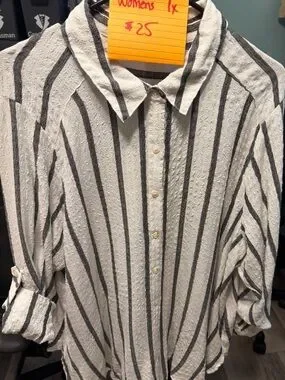Jane and Delancey | Tops | Jane And Delancey Washed Grey Buttondown ...